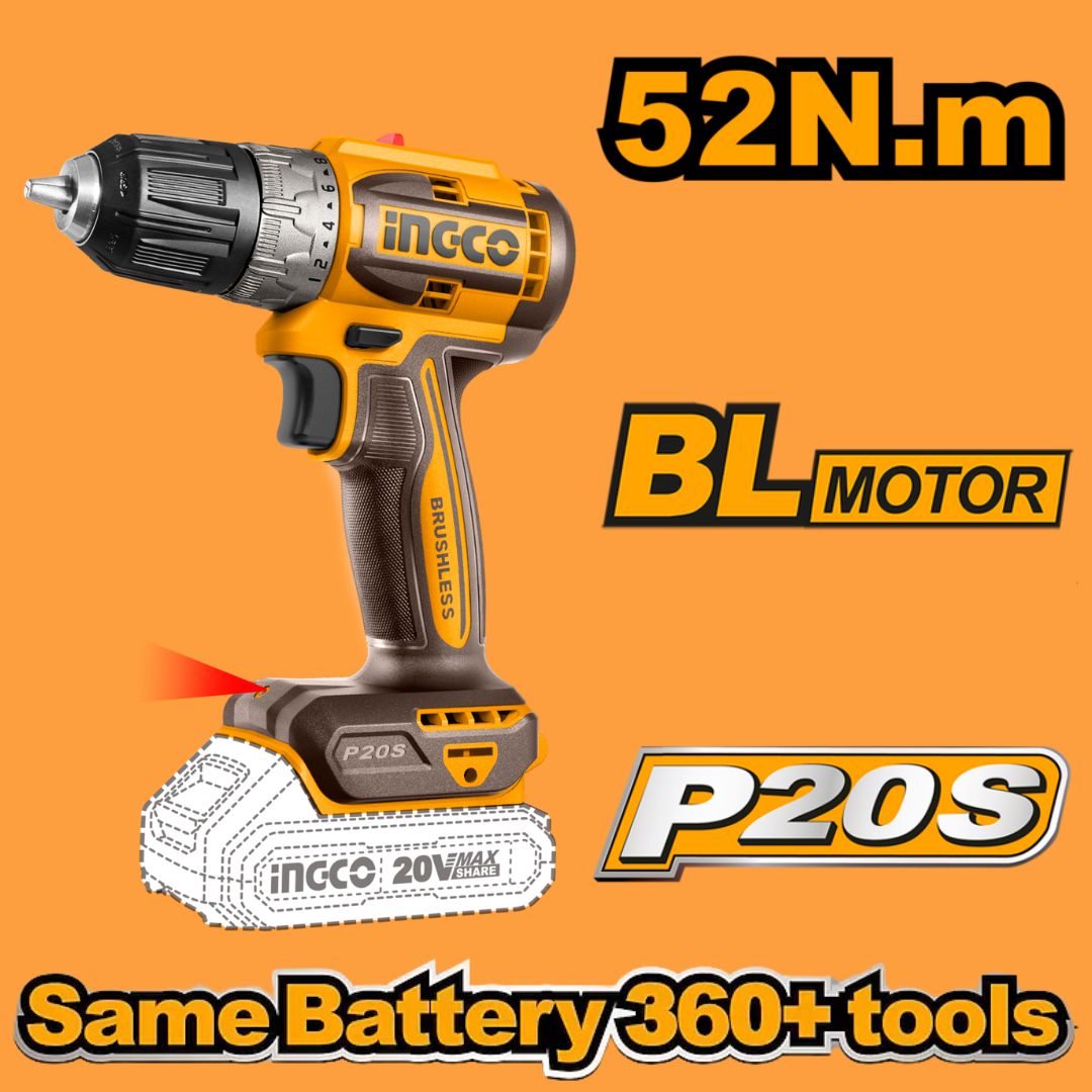 Ingco 20V Drill Compact Cordless Set - Bethanie Hardware