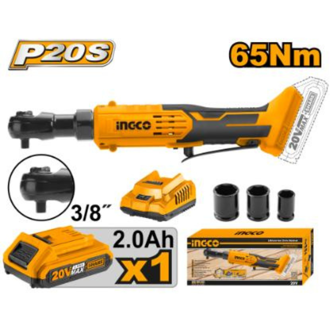 Ingco 20V Drive Ratchet Set - CDRLI206015 – Bethanie Hardware