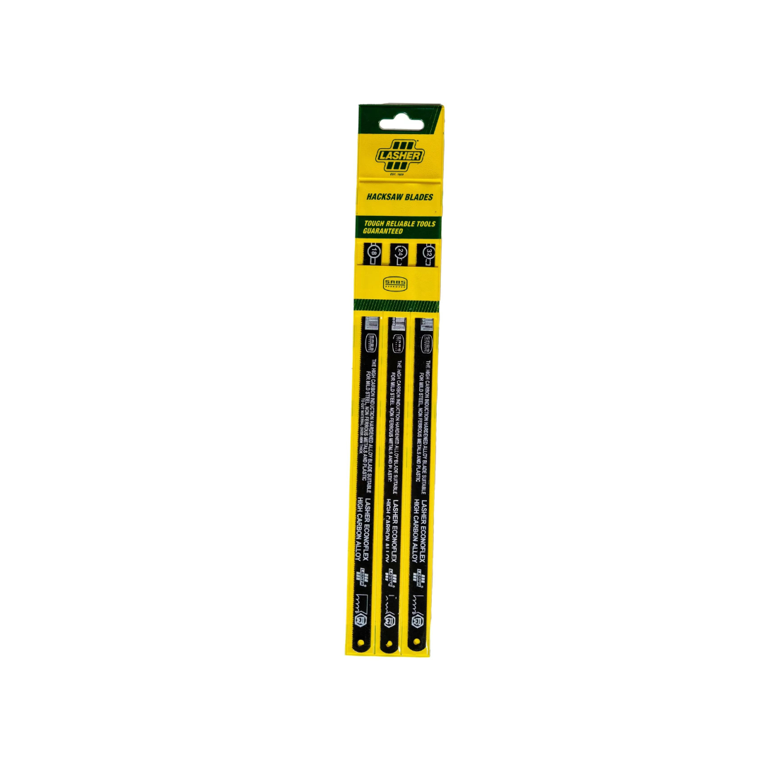 LASHER Hacksaw Econoflex Blades 3 Pack (18,24 and 36T) – Bethanie Hardware