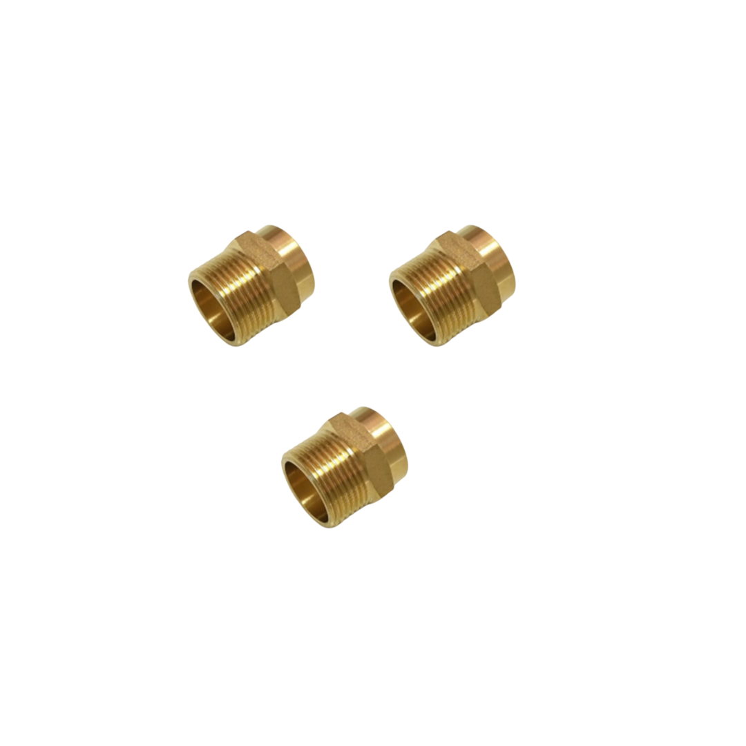 Copper Male Adaptor 15mm 3 Pack – Bethanie Hardware