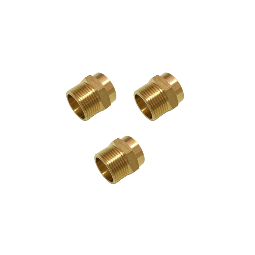 Copper Male Adaptor 22mm 3 Pack – Bethanie Hardware