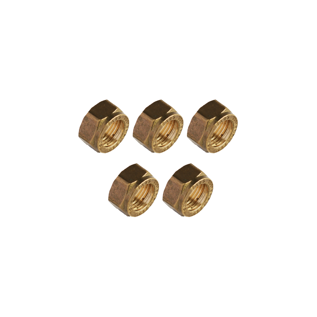 Compression Spare Nut 22mm 5 Pack – Bethanie Hardware