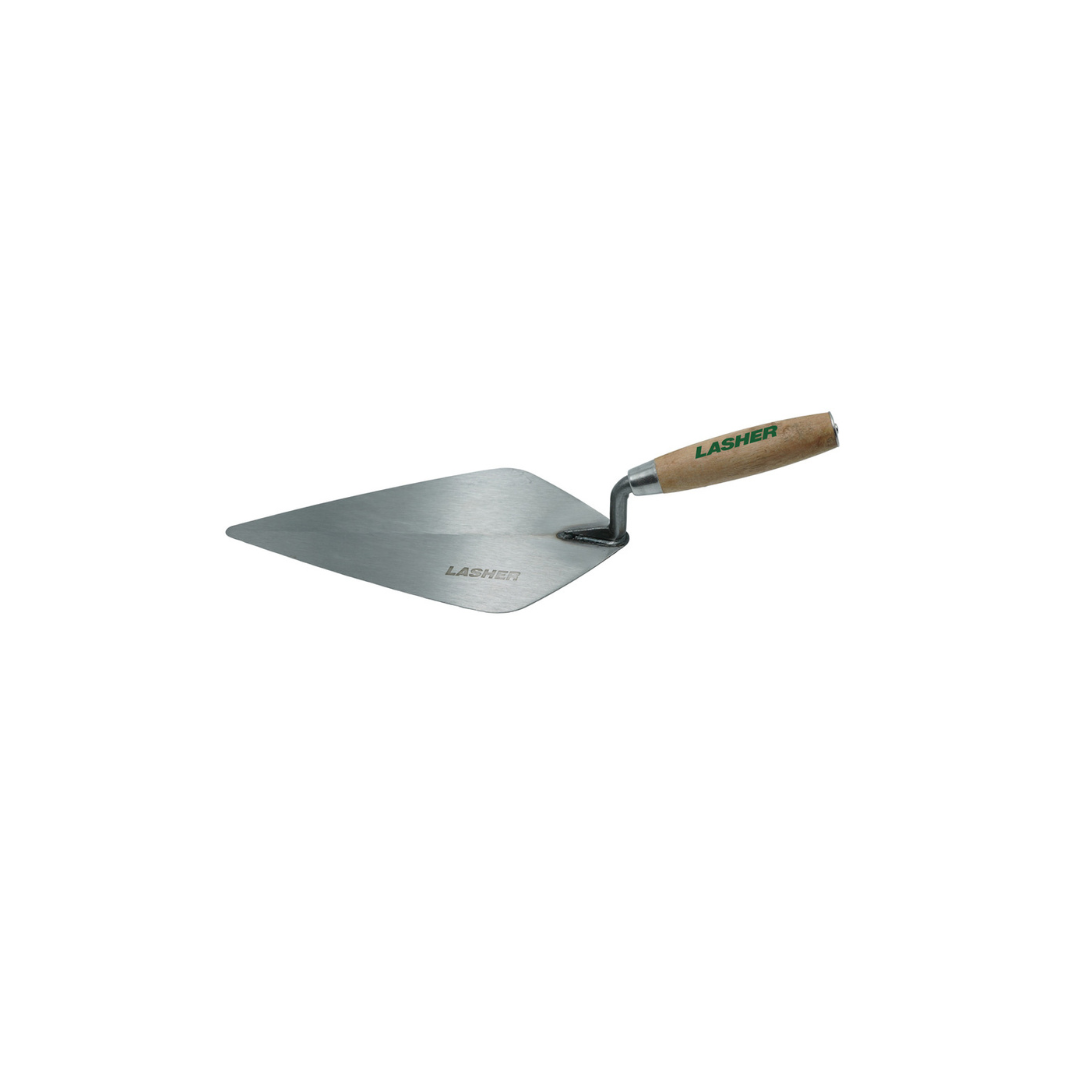 LASHER Trowel – Brick (Wooden Handle, 280mm) – Bethanie Hardware