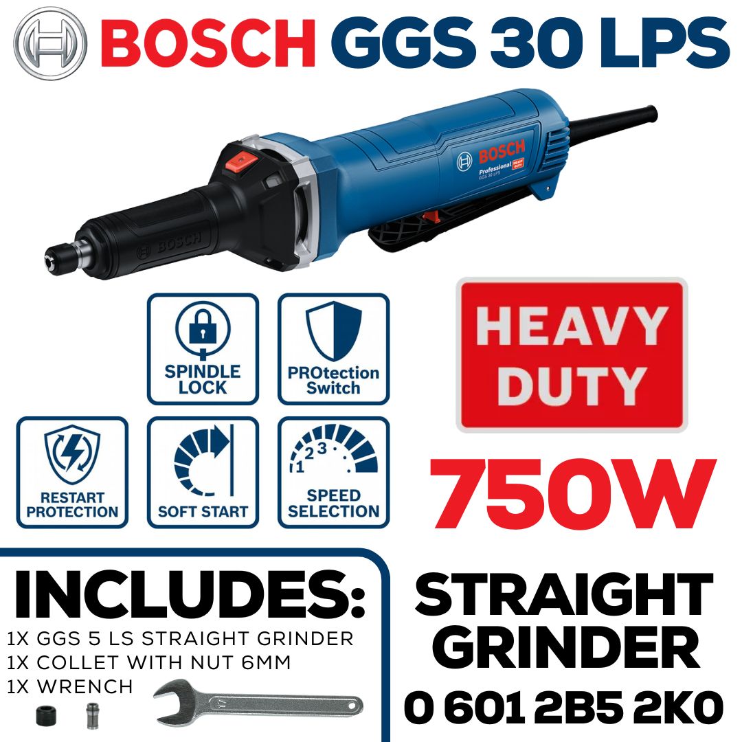 Bosch Professional Straight Grinder 750W | GGS 30 LPS – Bethanie Hardware