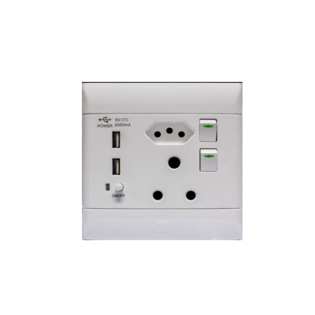 CBI Wall Socket + USB + Euro 4x4 – Bethanie Hardware