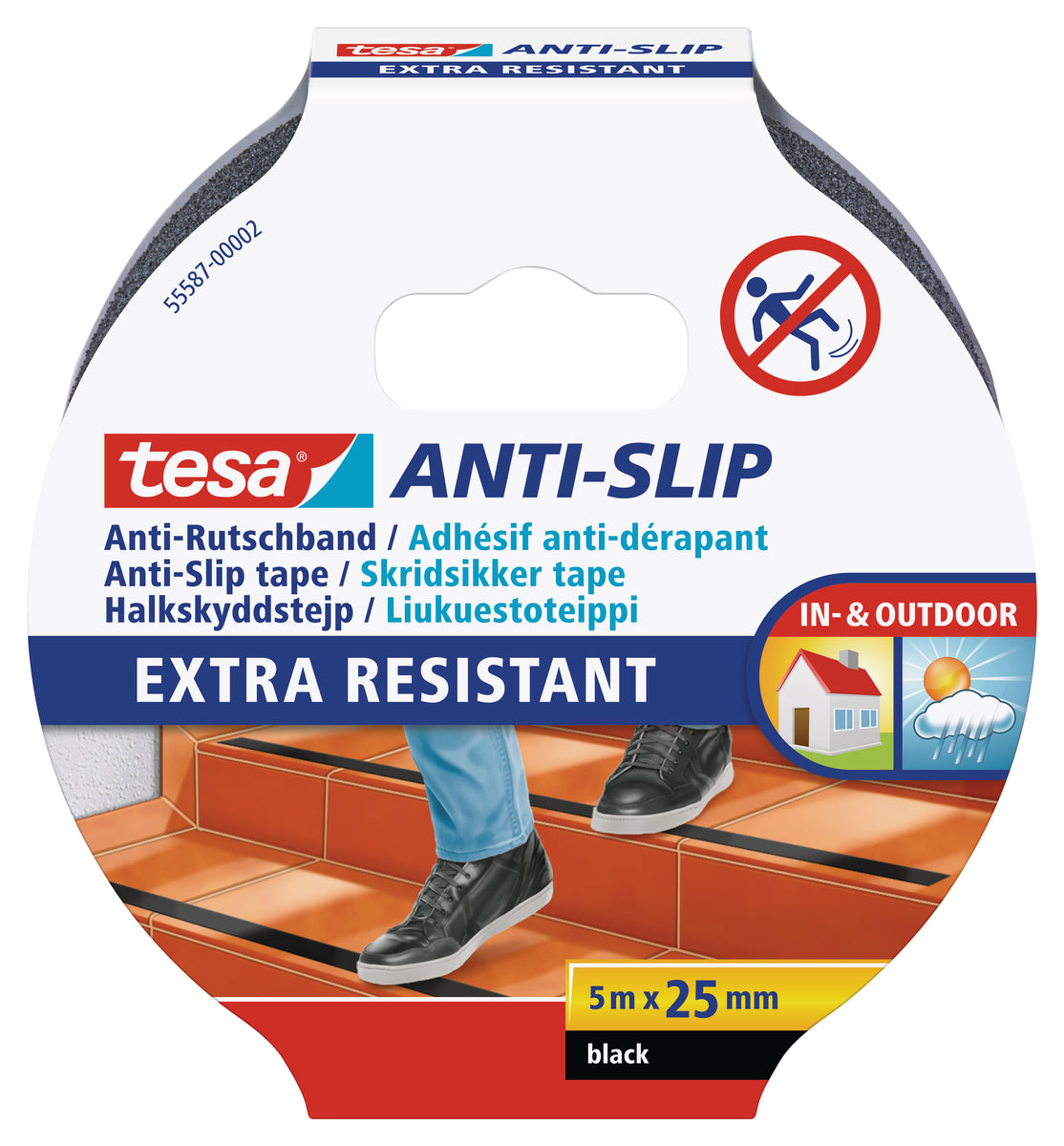 tesa Anti-Slip Tape 5mx25mm Black – Bethanie Hardware