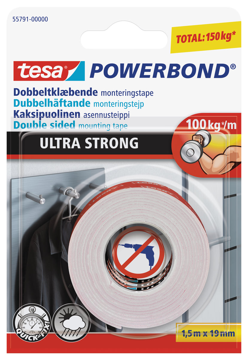 tesa Powerbond Ultra Strong 1,5mx19mm – Bethanie Hardware