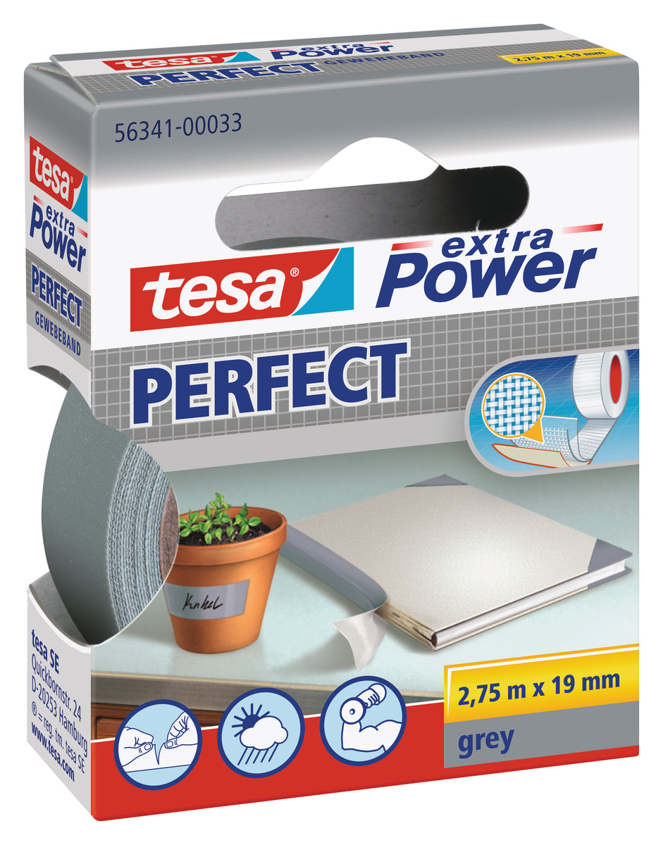 tesa extra Power Perfect 2,75mx19mm Grey – Bethanie Hardware