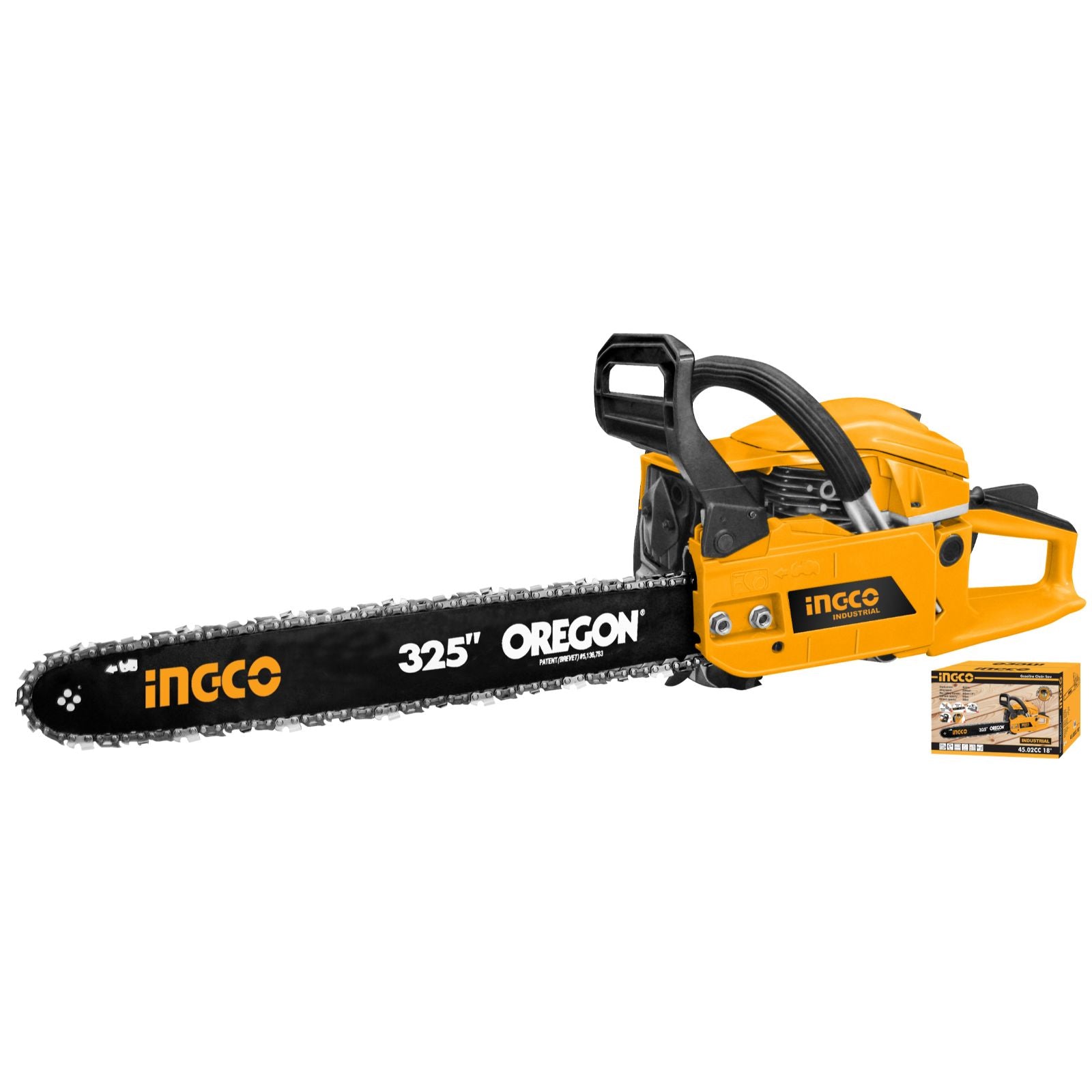 Ingco CHAINSAW 18" 46CC PET. 2ST – Bethanie Hardware